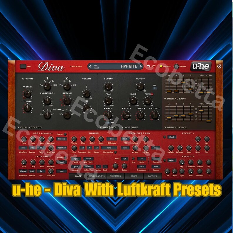 Virtual Synth Diva VST Plugins for Windows lifetime Activation - Etsy
