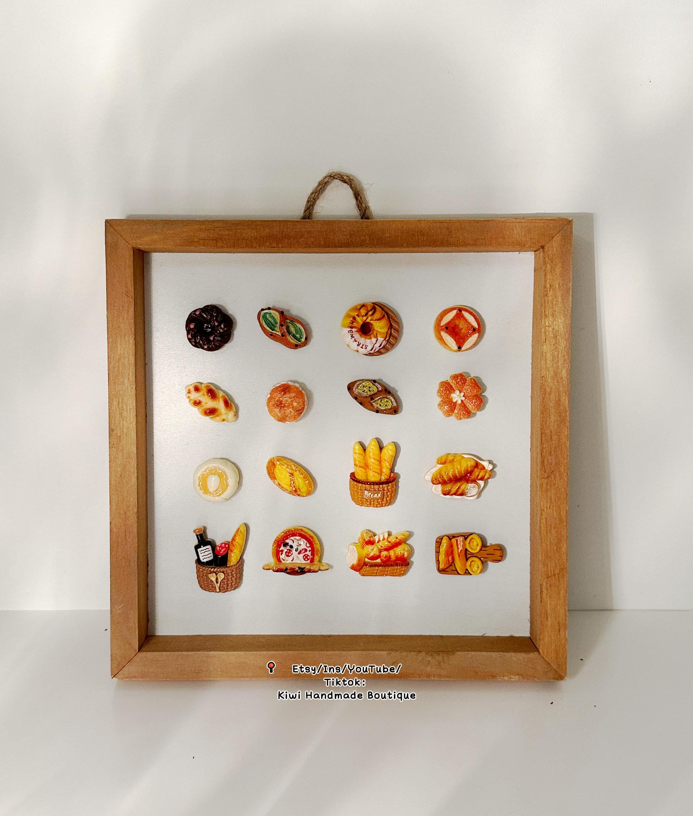 Miniature Bread Set 3 for Dog Person - Handmade Resin Food Art for Home ...
