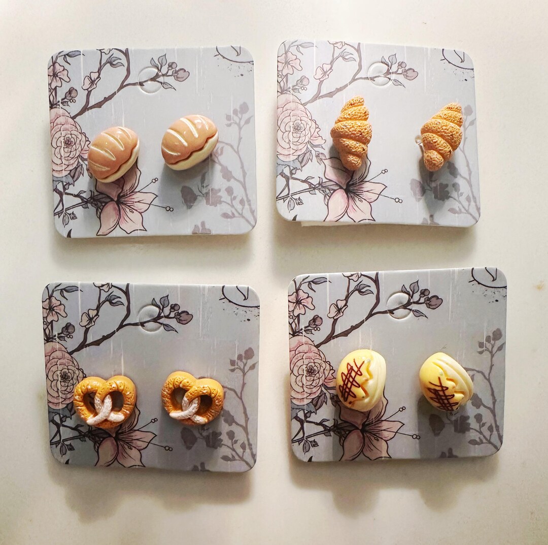 Four Pairs-artisan Bakery Collection: 925 Sterling Silver Handmade ...