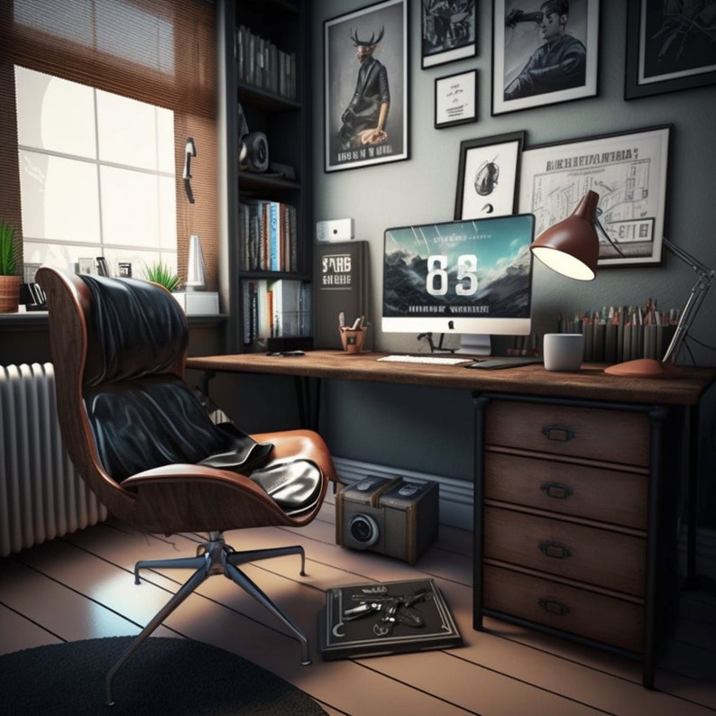 Home Office Virtual Backgrounds (3 Pack) - Ideal for Home, Office ...