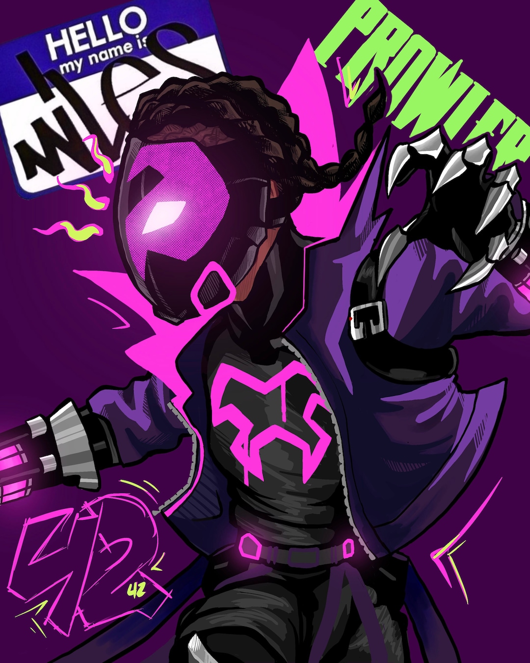 Miles Morales Prowler Print - Etsy