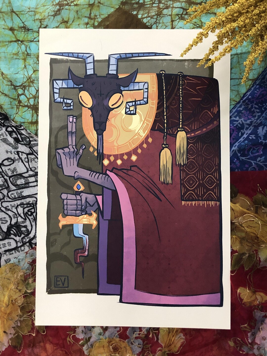 Goat Priest | Art Print/poster - Etsy