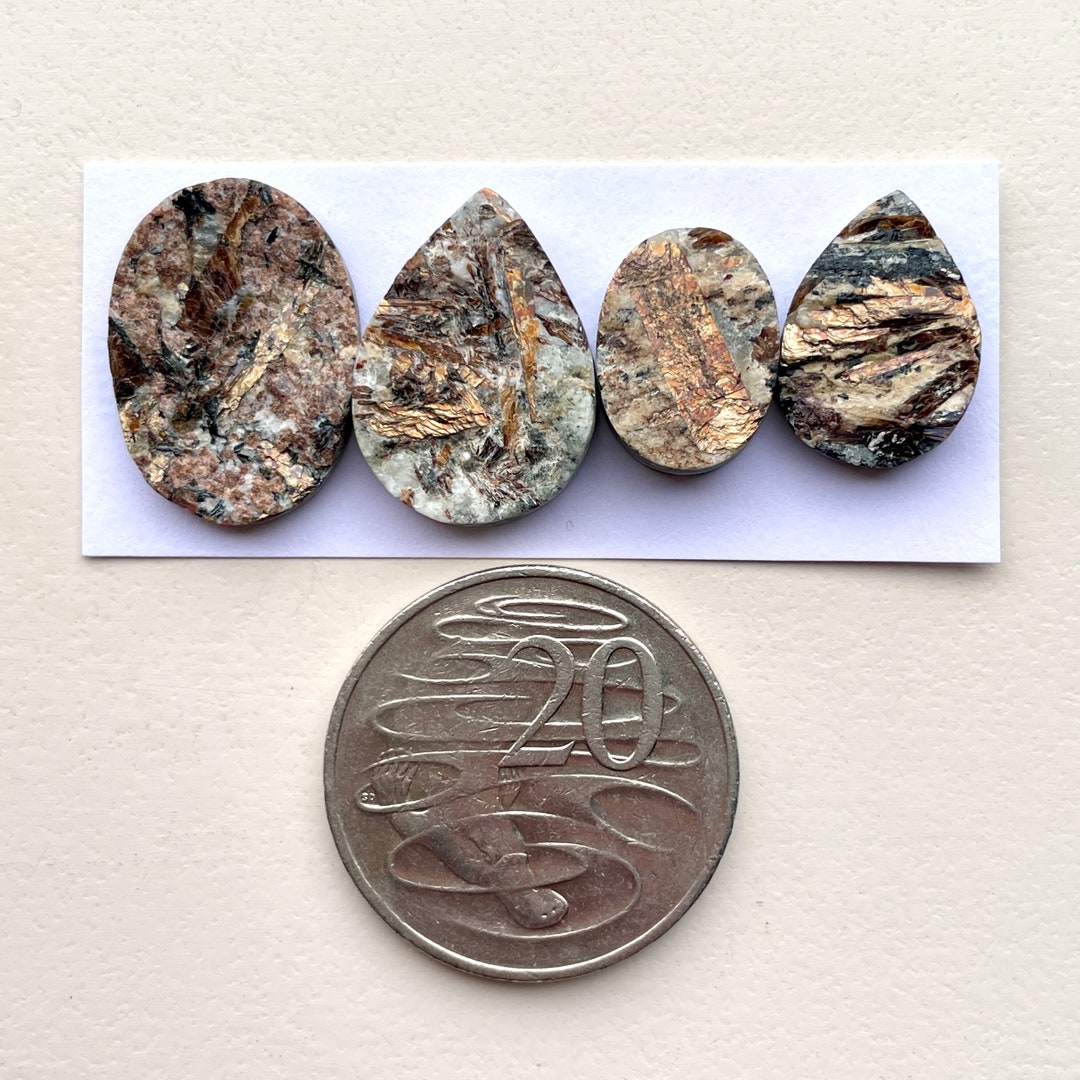 1pc Astrophyllite Druzy Flatback Cabochon - Raw Face Astrophylite Free ...