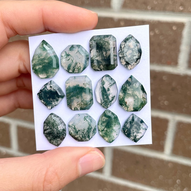 Moss Agate Cabochon - Etsy