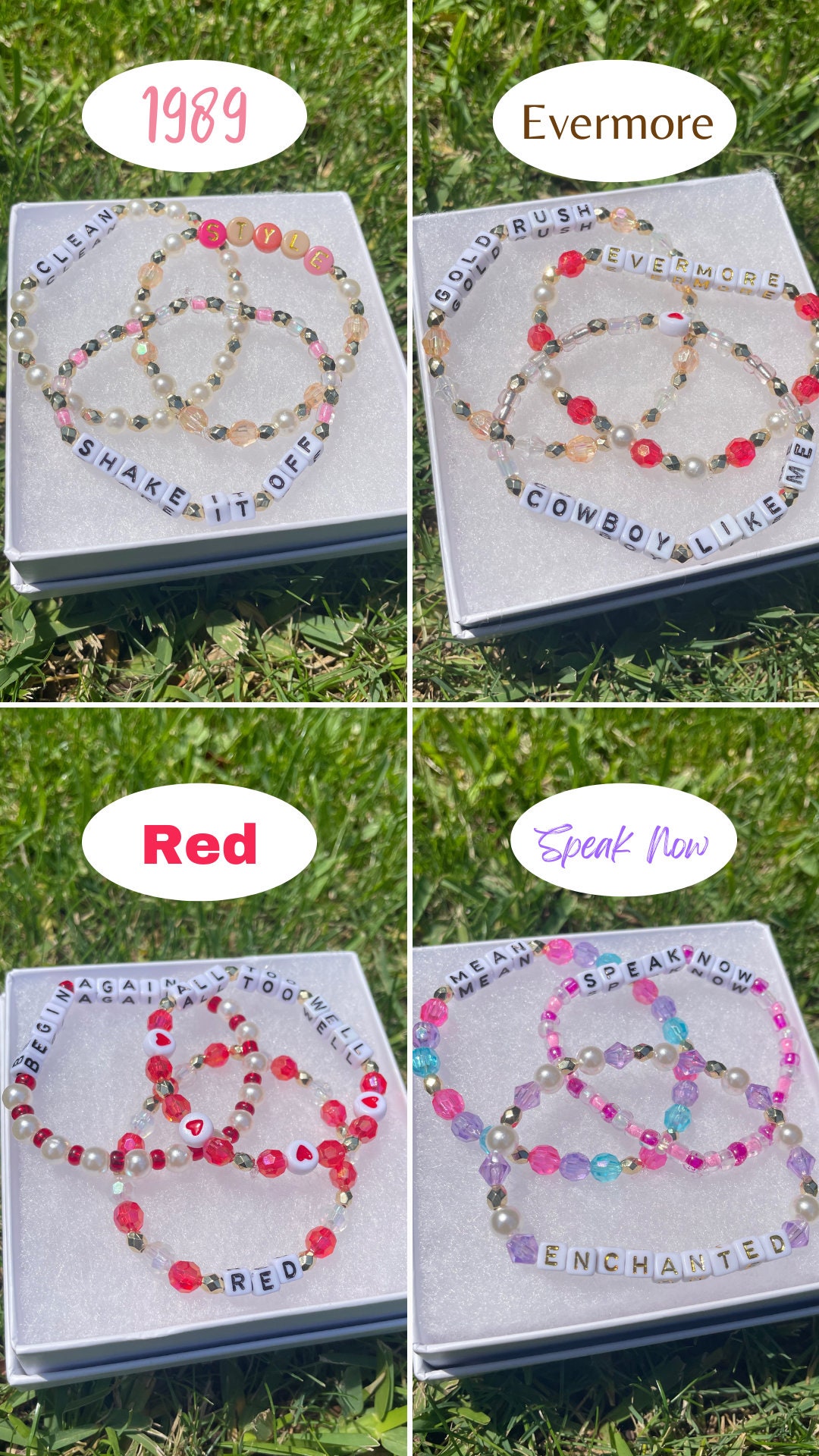 3pk Taylor Swift Eras Tour Friendship Bracelets I Choose Your - Etsy