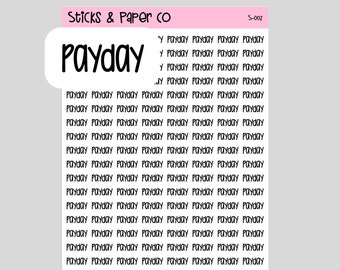 Planner Stickers Payday Corners - Etsy