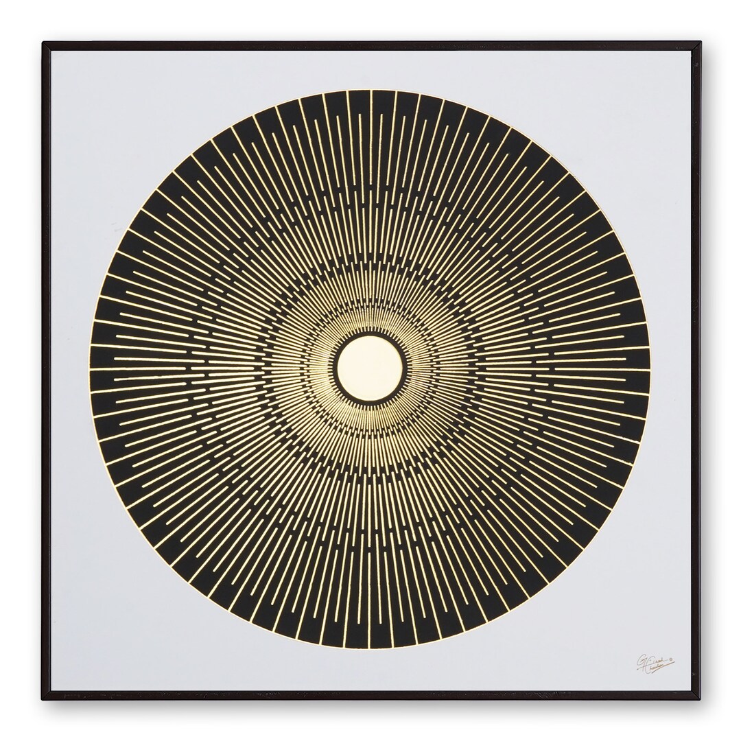 Golden Modern Art Handcrafted Wall Painting for Living Room Home ...