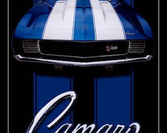 1970 Chevrolet Camaro Z28 - Art Print - Etsy