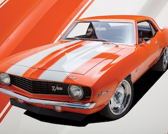 Chevrolet Camaro Art Print - Etsy