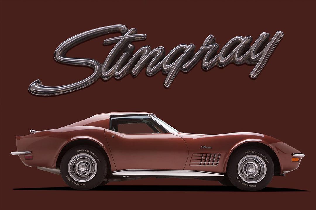 Corvette Stingray - Art Print - Etsy