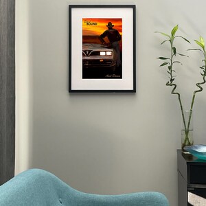 Smokey and the Bandit Art Illustration Print - Etsy