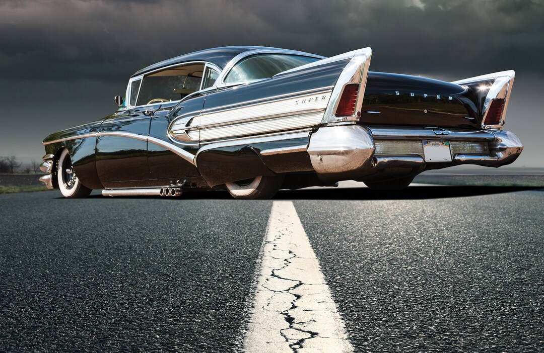 1958 Buick Super, Rear End - Art Print - Etsy