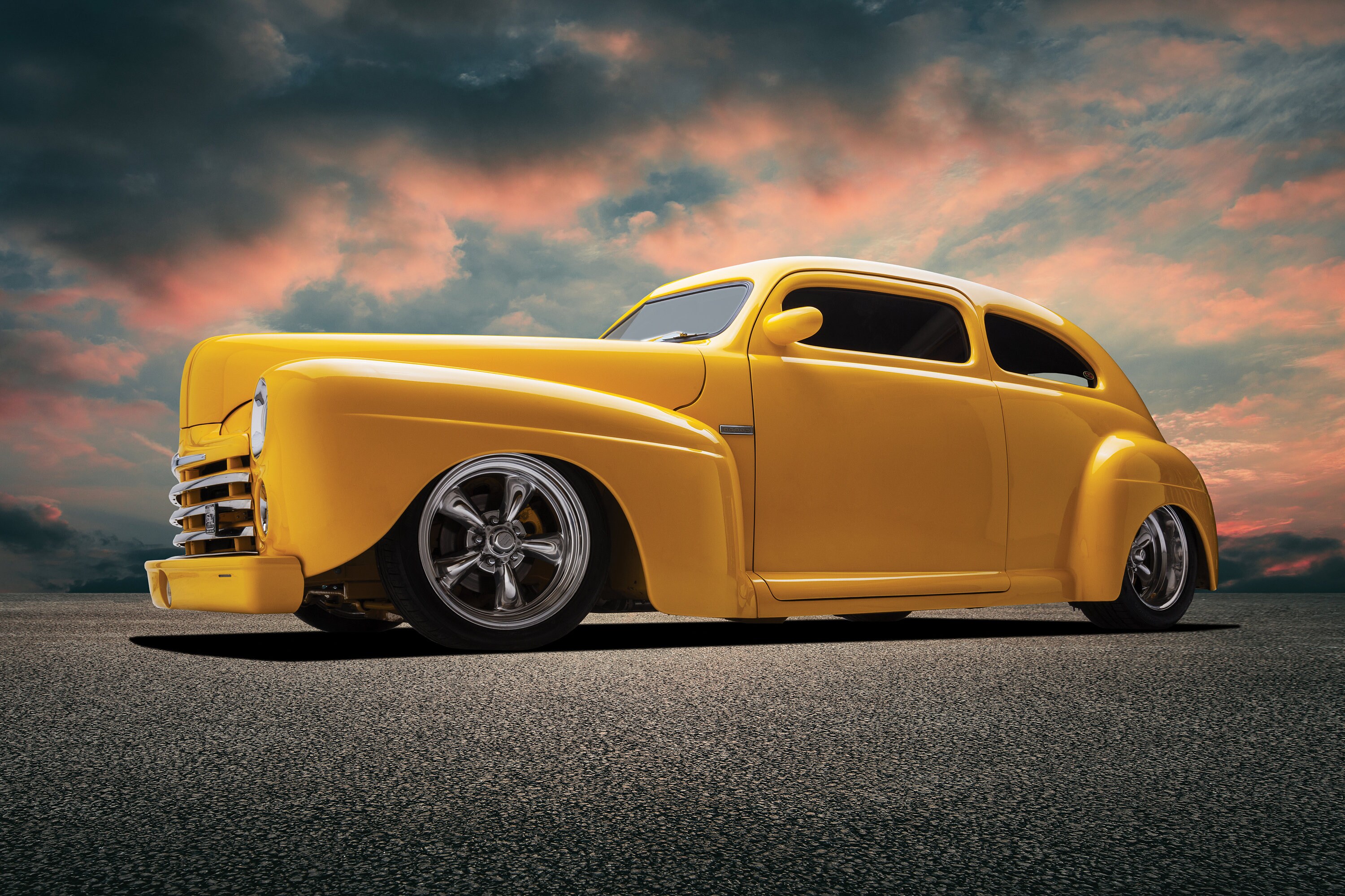 1947 Custom Ford Tudor, Side Profile - Art Print - Etsy