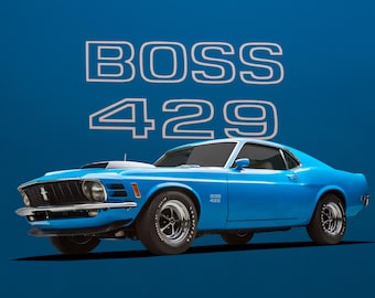 Ford Mustang Boss 429 - Etsy