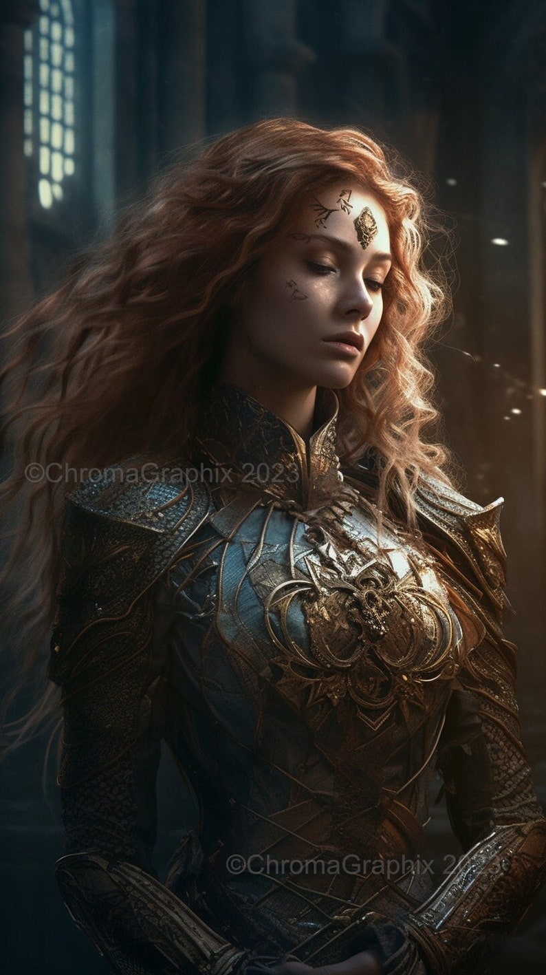 Medieval Wallpaper Original Ren Faire Armor Art Prints Wall Art Gift ...