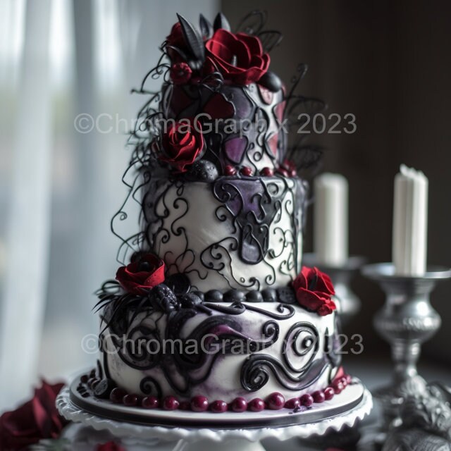 Gothic Wedding Cakes