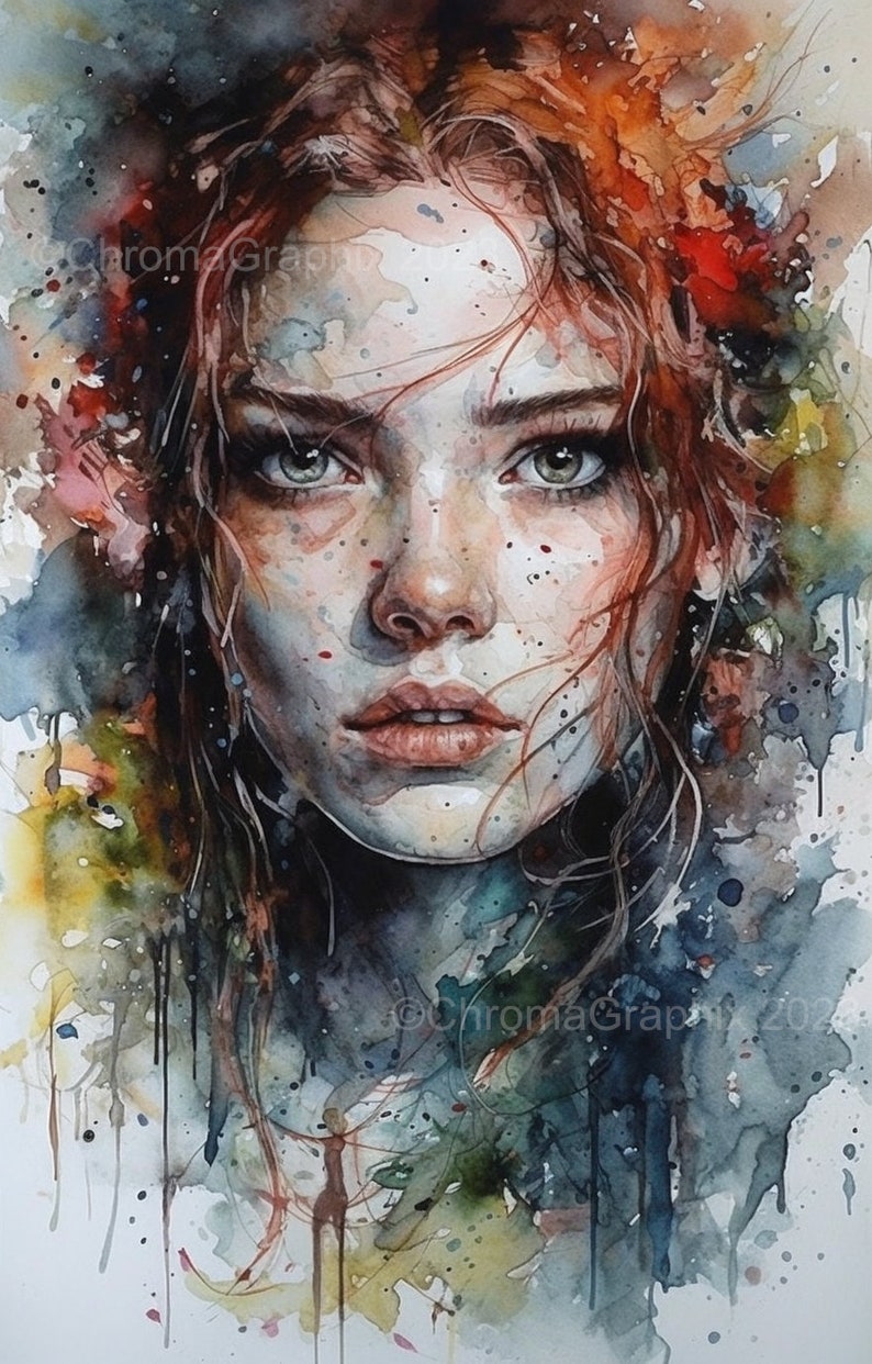 Painting Original Watercolor Colored Pencil Art Print Wallpaper Wall ...