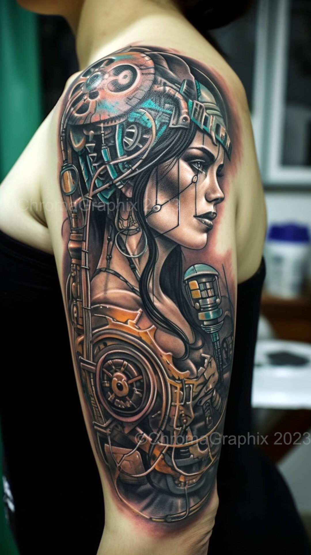 Biomechanical Tattoos Giger Style Five Arm Sleeve Tattoo Ink - Etsy