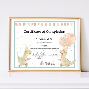 Certificate of Completion Template Last Day of School Diploma Education ...