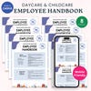 Childcare Employee Handbook Template: Editable Staff Policy (canva ...