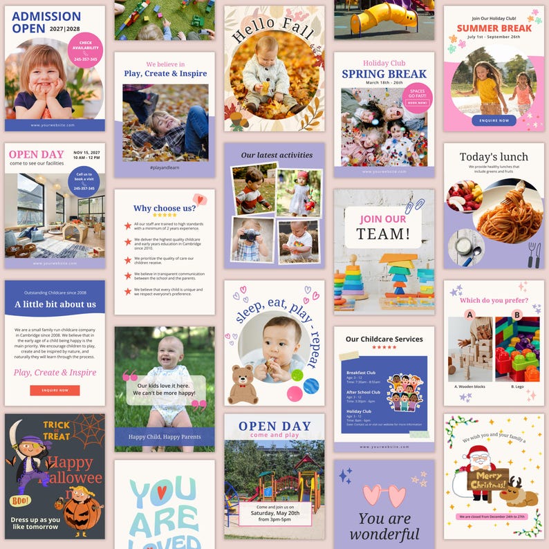 Early Education Instagram New Size Template Childcare Instagram Canva ...
