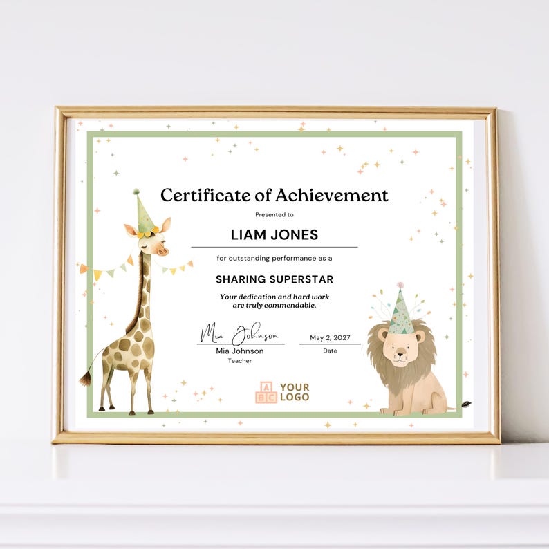 Certificate of Achievement Template Milestone Achievement Award Early ...