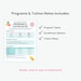 Preschool Programs & Tuition Rates Template Canva Editable Daycare ...