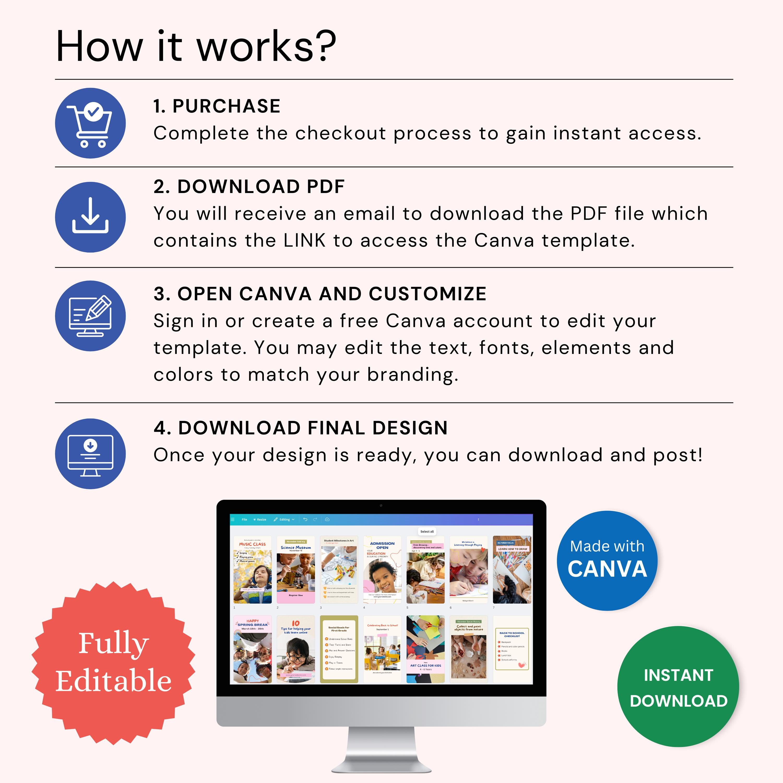 Instagram New Format Template Children Early Education Social Media ...