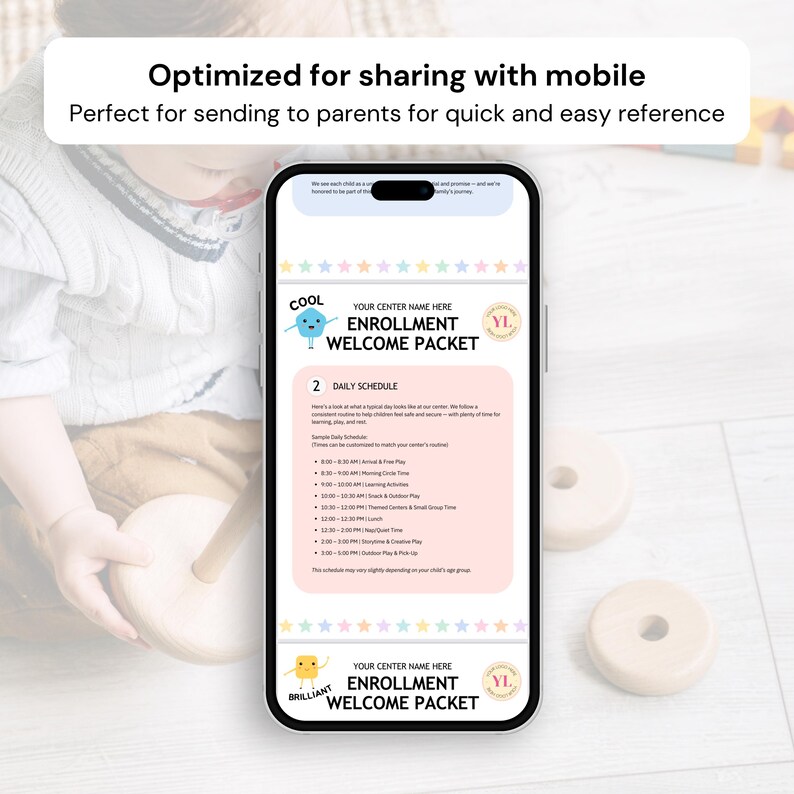 New Enrollment Welcome Packet Template for Preschool Editable Parent ...