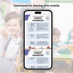 Preschool Parent Handbook Template Editable Daycare Policies Canva ...