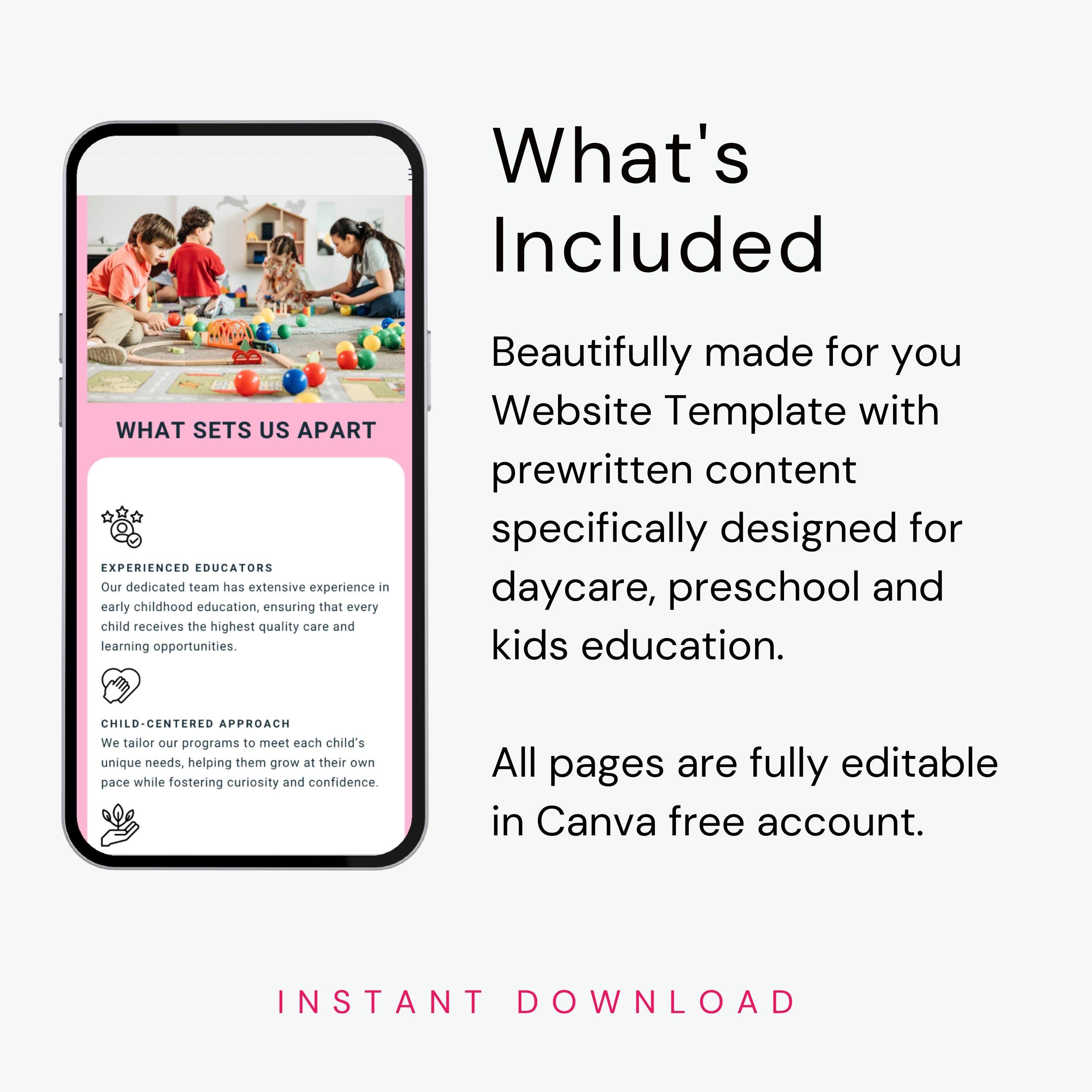 Kids Education Website Template for Preschool Website Design ...