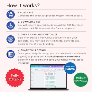 Editable Childcare Parent Handbook Template Canva Daycare Welcome ...