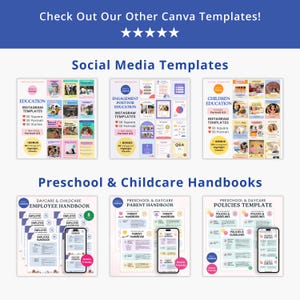 Editable Child Care Flyer Template Canva Preschool Daycare Leaflet ...