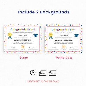 Certificate of Completion Course Diploma School Graduation Certificate ...