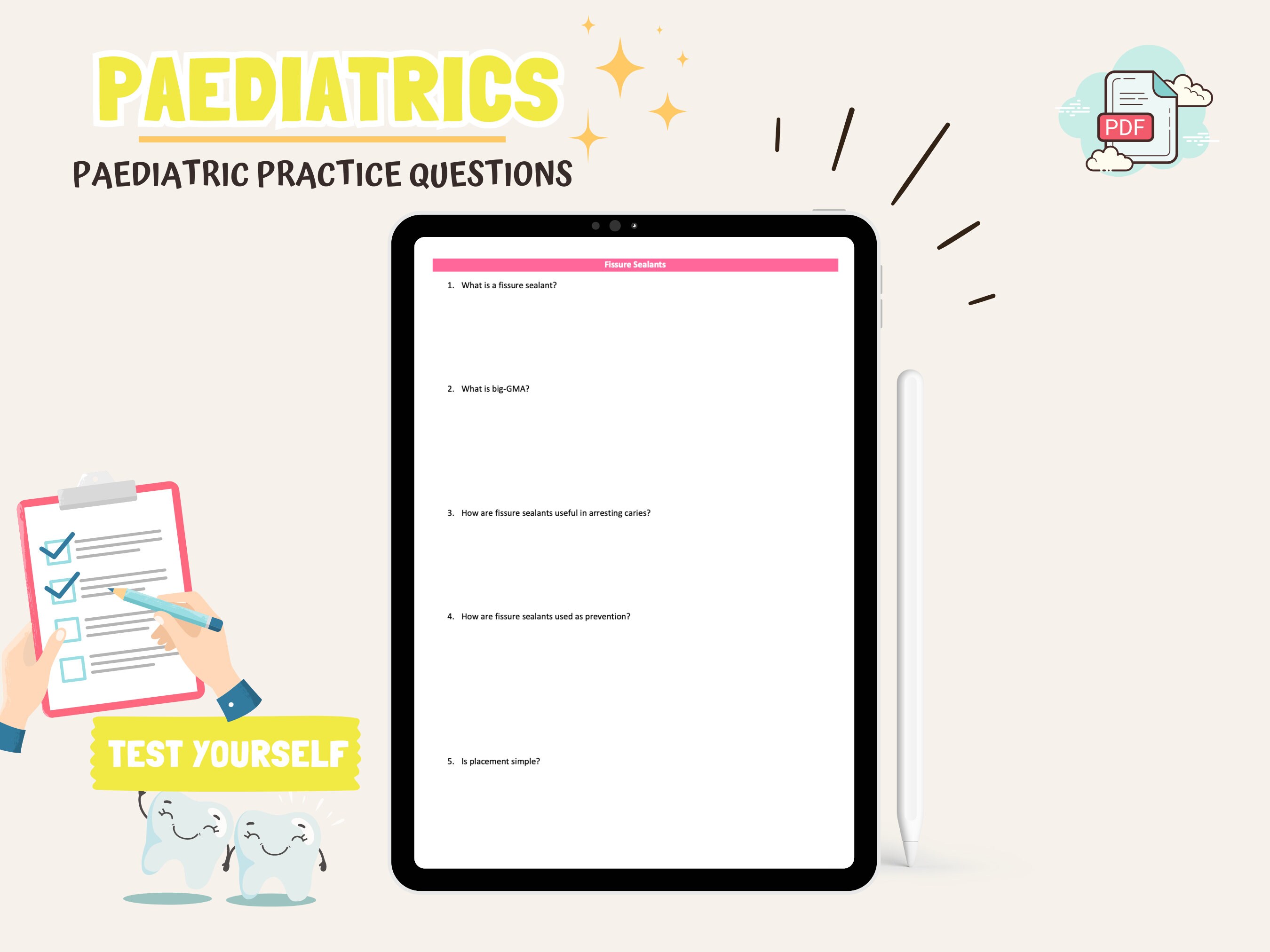 Paediatrics Revision Guide Dental Student Study Notes Dental Hygienist ...