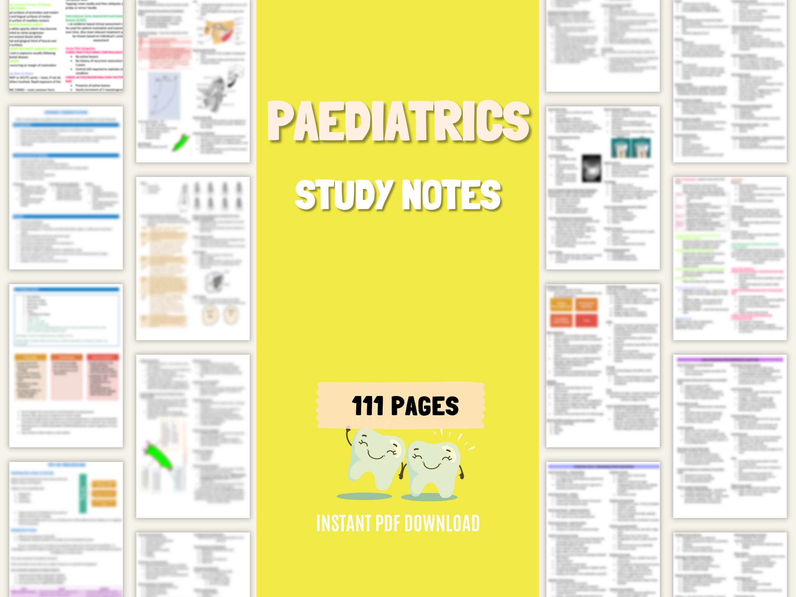 Paediatrics Revision Guide Dental Student Study Notes Dental Hygienist ...