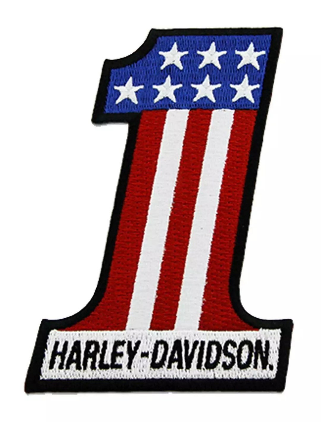 Harley-davidson Embroidered RWB #1 Logo Small Sew-on Patch - 3 Inches ...