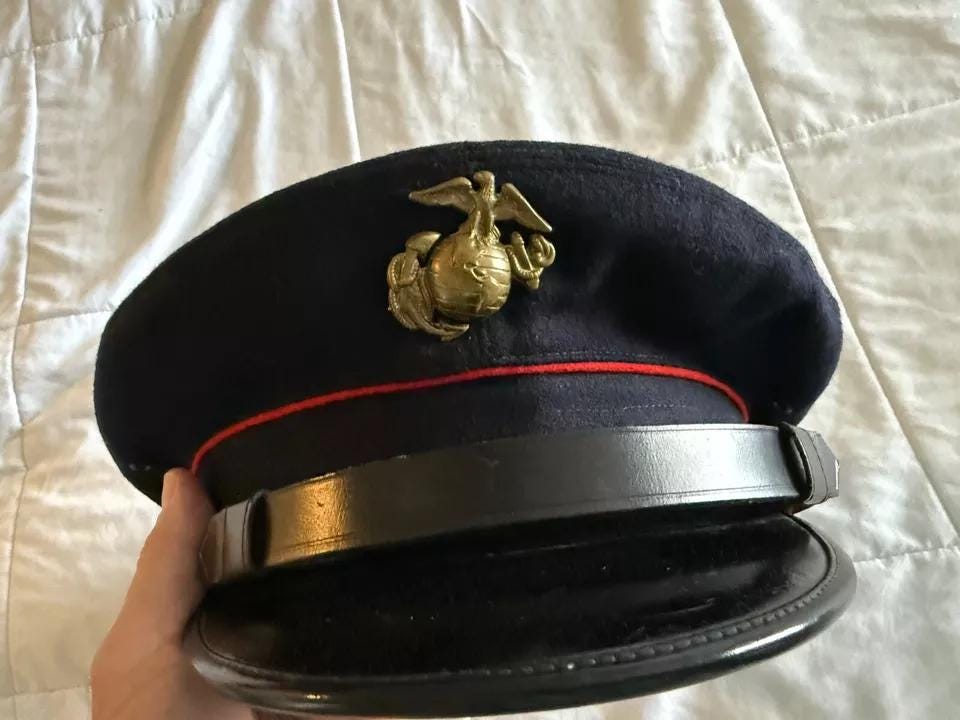 US WWII Marine/usmc Dress Hat – Authentic Military Collectible - Etsy