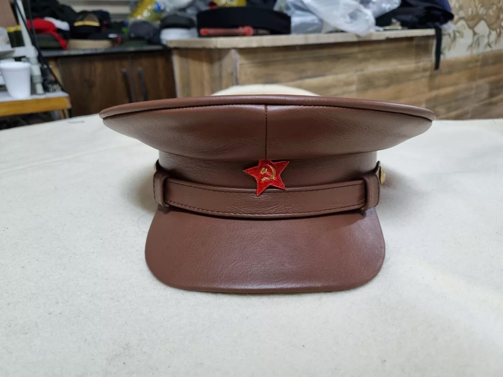 Soviet Lenin Officer Leather Visor Hat - WWII Era Cap - Etsy