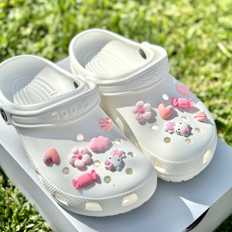 Hello Croc Kitty Charms - Etsy