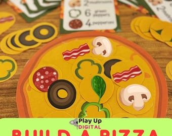 Build A Burger, Pretend Play, Preschool Printable, Busy Book ...