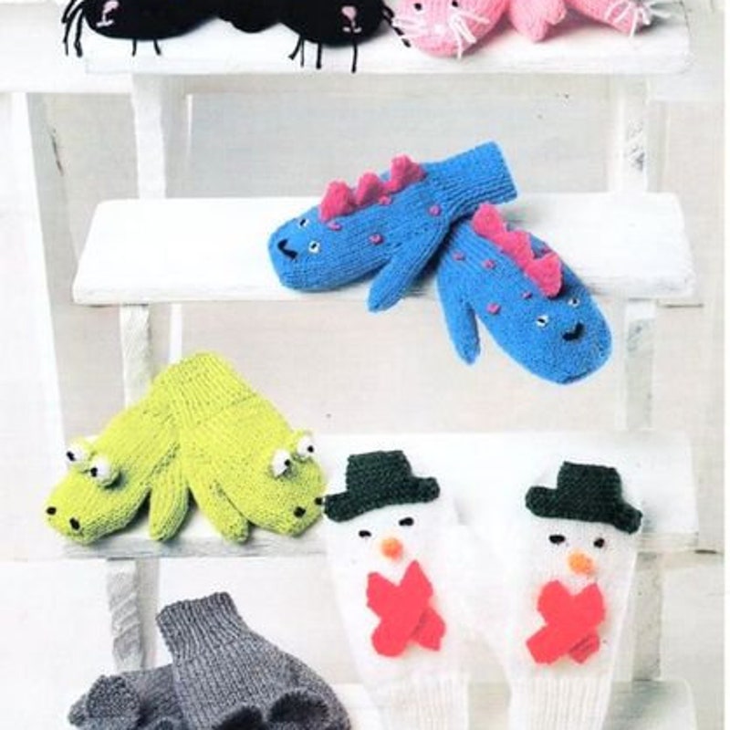 Rabbit Mitten Pattern - Etsy UK