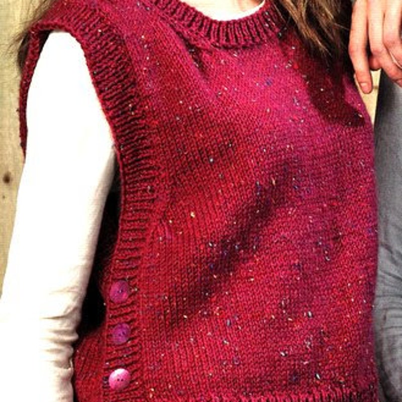 Sweater Aran Vest - Etsy