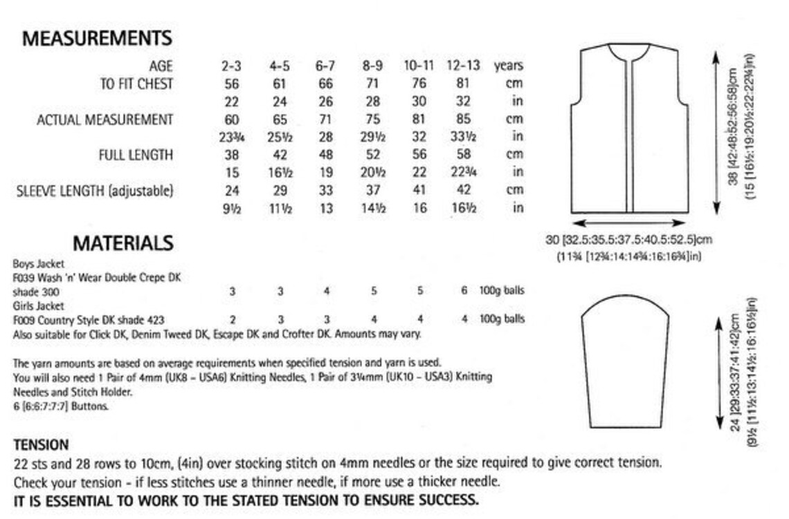 Easy Plain Hooded Jacket or Hooded Cardigan Pockets Boys Girls 22"- 32 ...