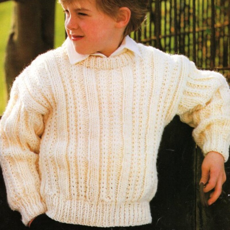 Boys Sweater Pattern - Etsy