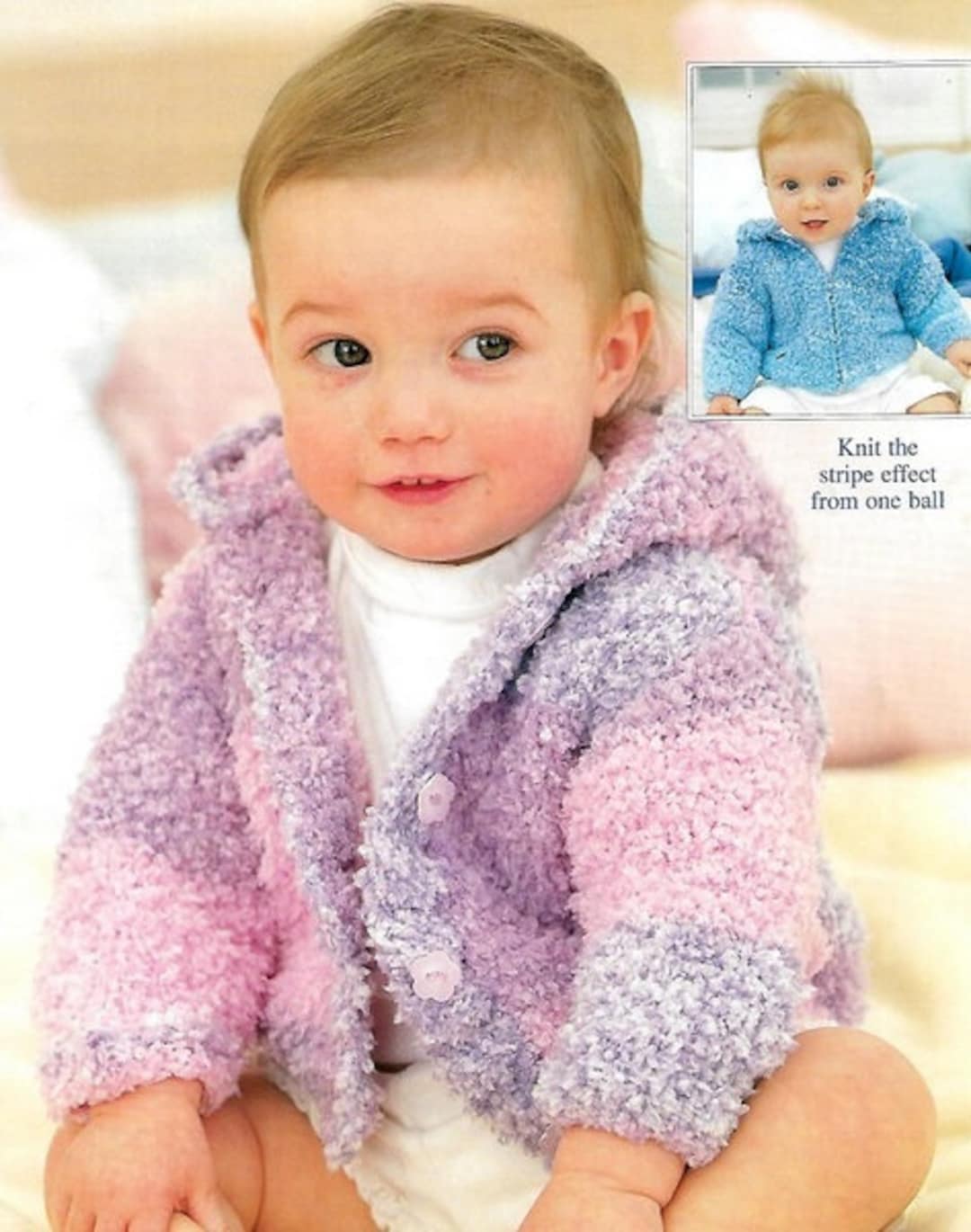 Chunky Hooded Jacket Chenille Cardigan Hood Boys Girls Childrens 16 ...