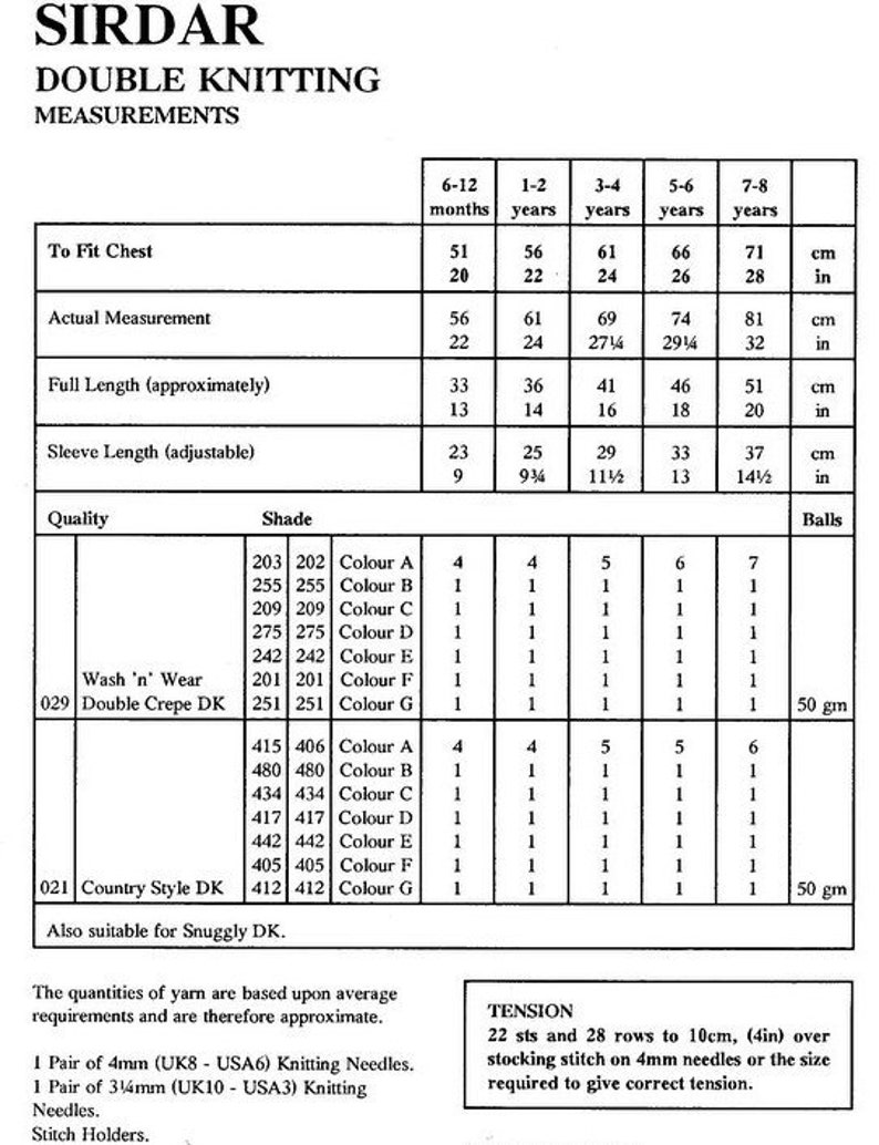 Thomas Tank Engine Train Baby Childrens Sweater 20"- 28" DK 8 Ply Light ...