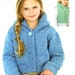 Girls Aran Hooded Jacket Cardigan & Sleeveless Hooded Top Honeycomb ...