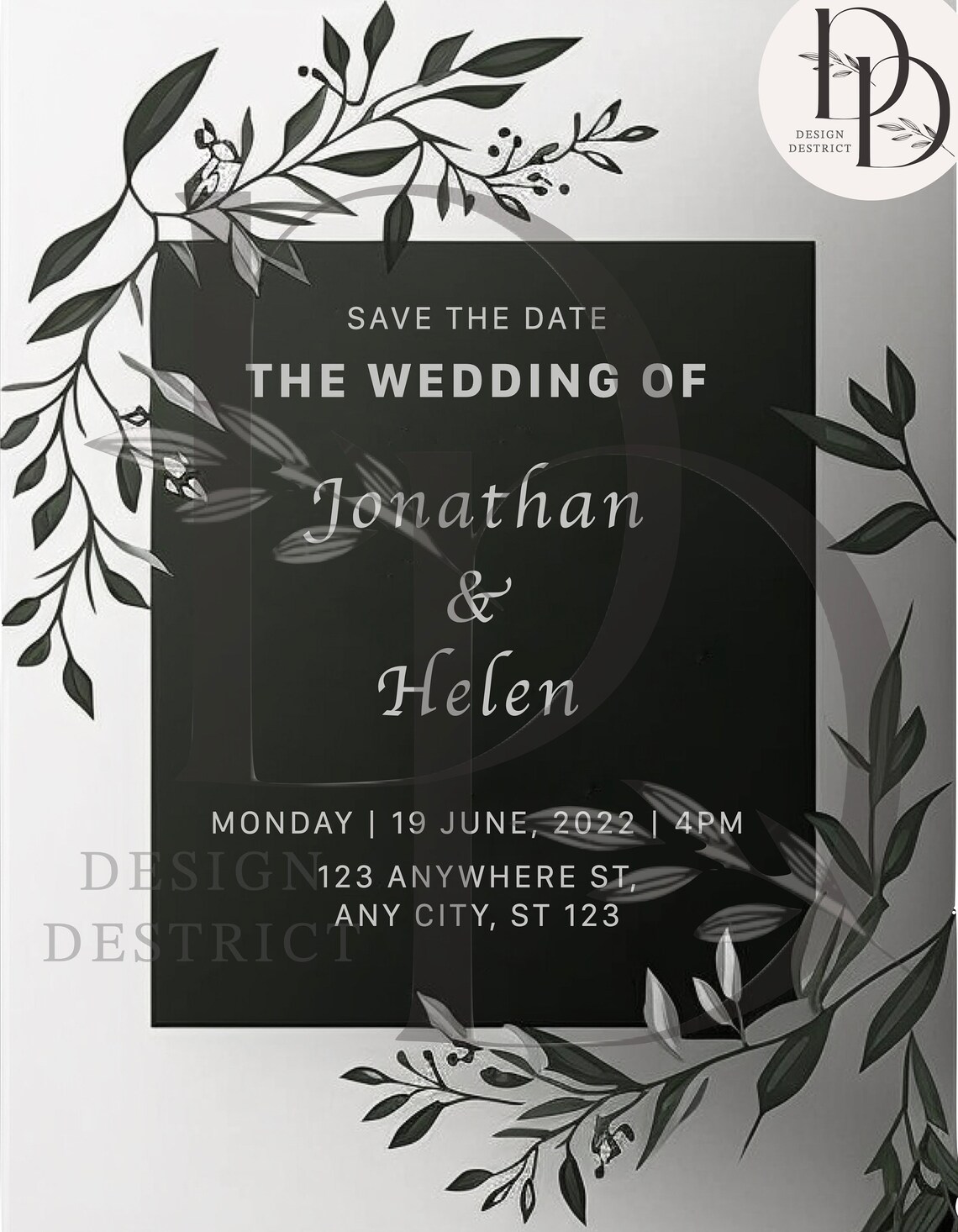 Digital Wedding Invitation Cards - Etsy