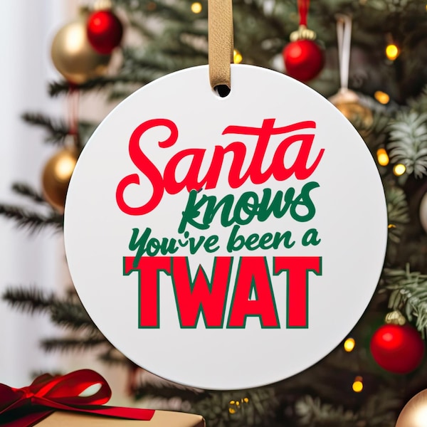 Rude Christmas Baubles - Etsy UK